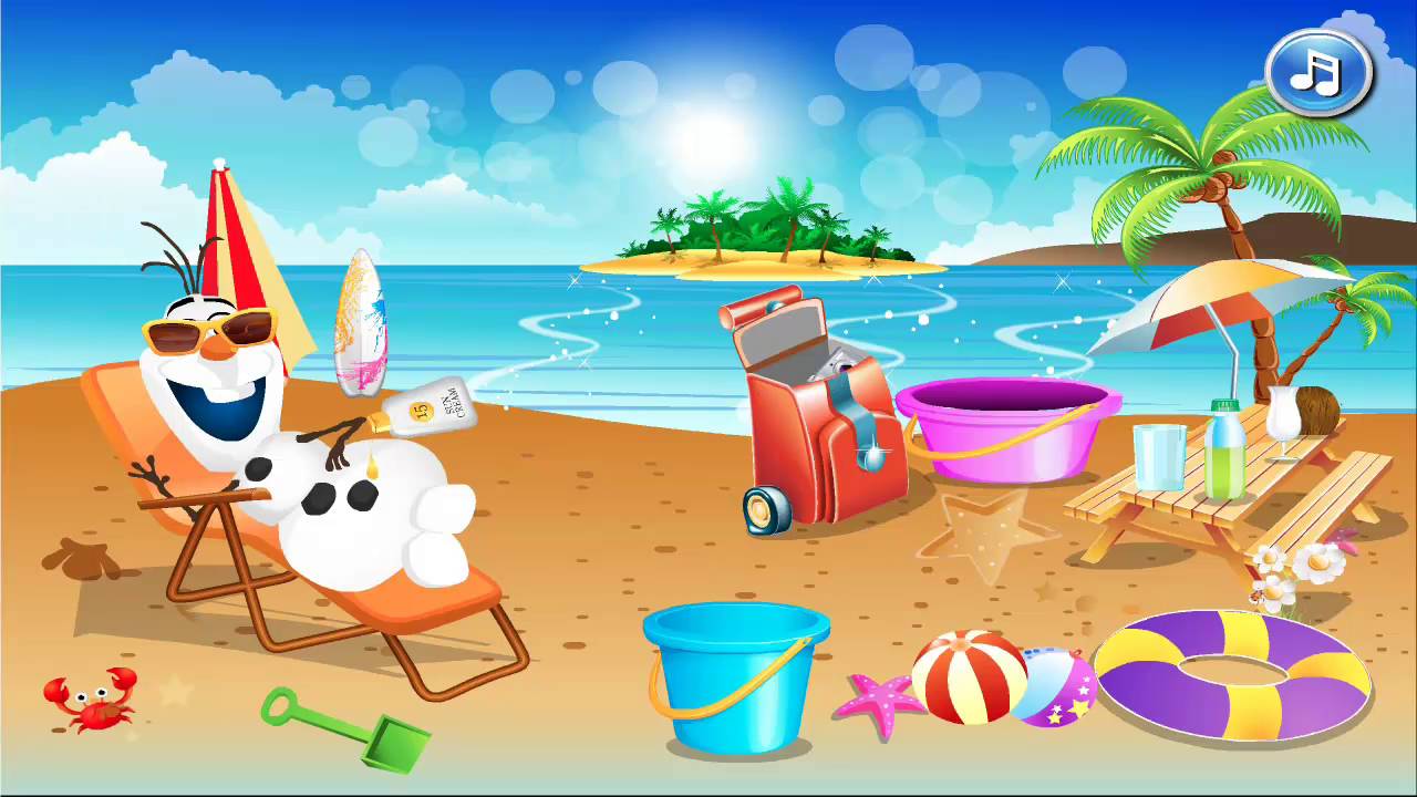 Olaf summe vacation - Top Free games apps - Olaf Holiday - YouTube