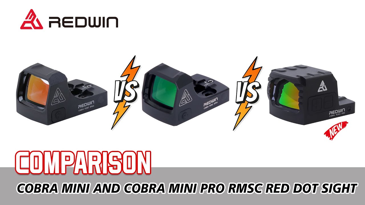 COMPARISON Red Win Cobra Mini and Cobra mini Pro RMSc Red Dot Scope ...