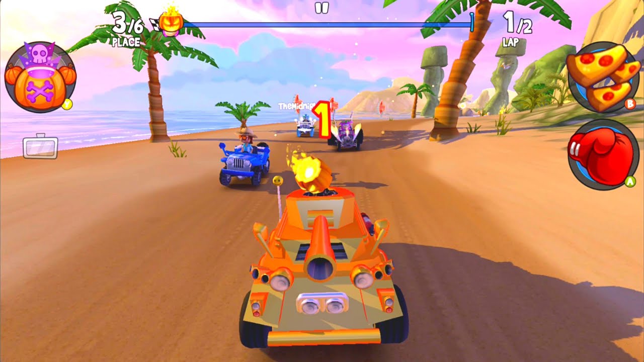 Golden Tank & Mr. Happy⚡Beach Buggy Racing 2 - YouTube