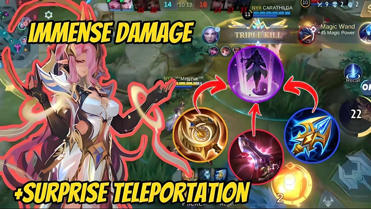 FULL DAMAGE BUILDS AND EMBLEMS LEADS TO VICTORY LUO YI|MLBB - YouTube
