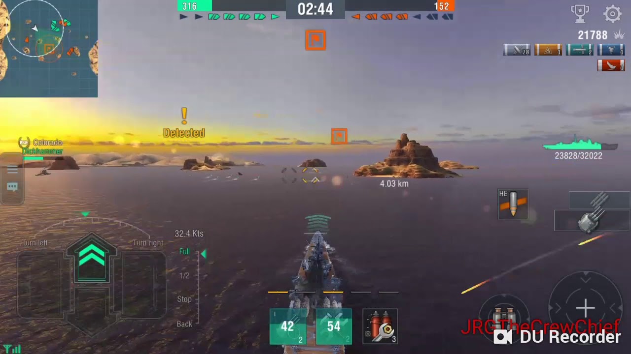 Wow Blitz Action in IJN Mogami - YouTube