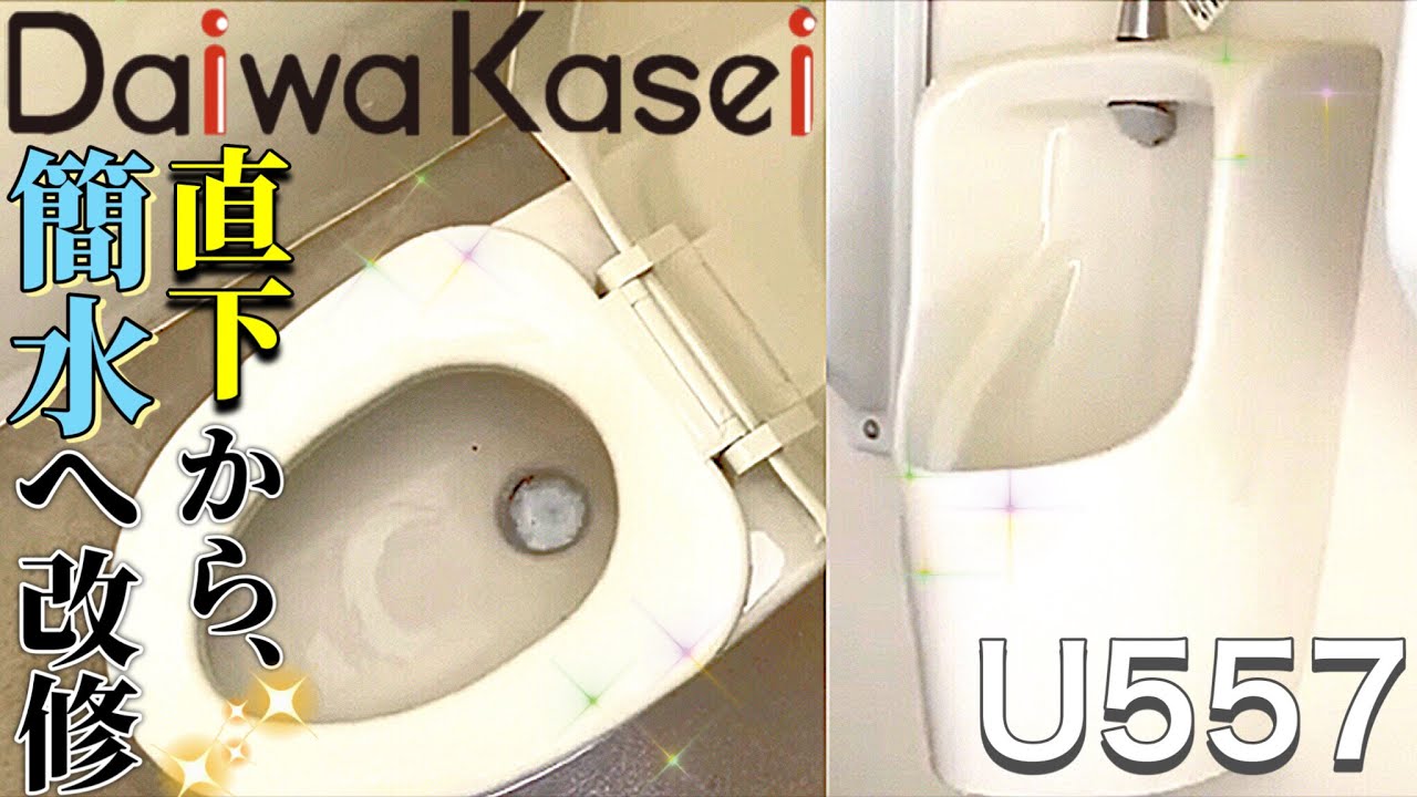 人気のソフィアとU557現代の朝顔 【半穴直下→簡水へ改】 某村グランドにある公衆トイレ - YouTube