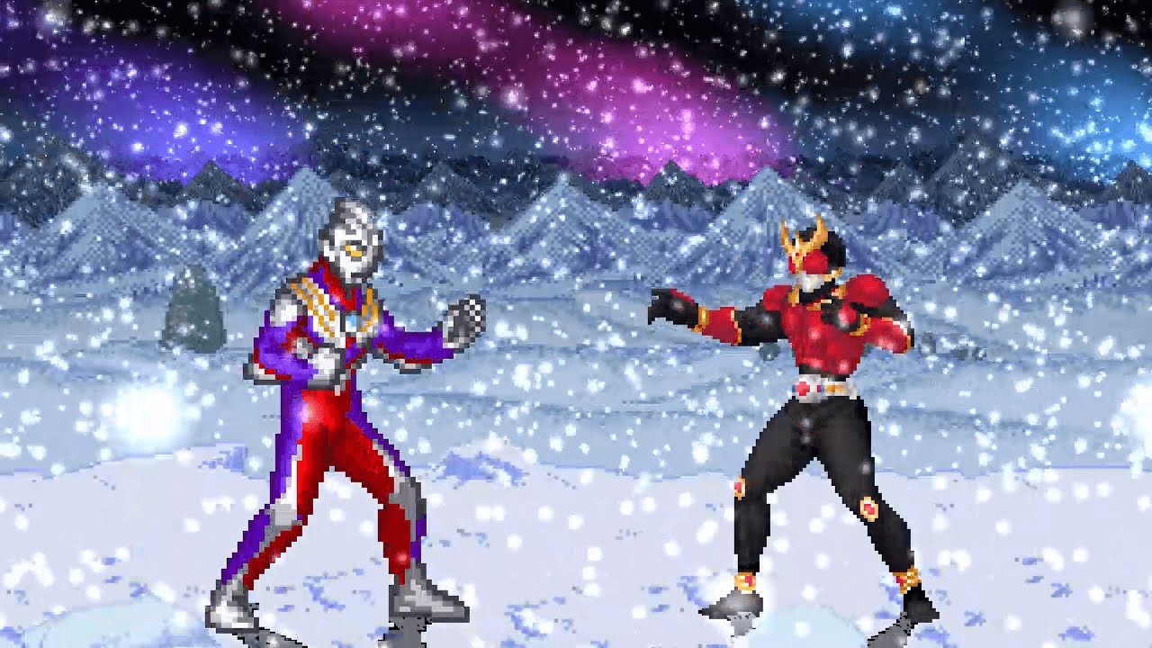 [Ikemen GO] Ultraman Tiga vs Kamen Rider Kuuga - YouTube
