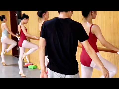 Girls in Red & Colorful Leotards Practice Flexibility & Technique | Chinese Classical Dance Training