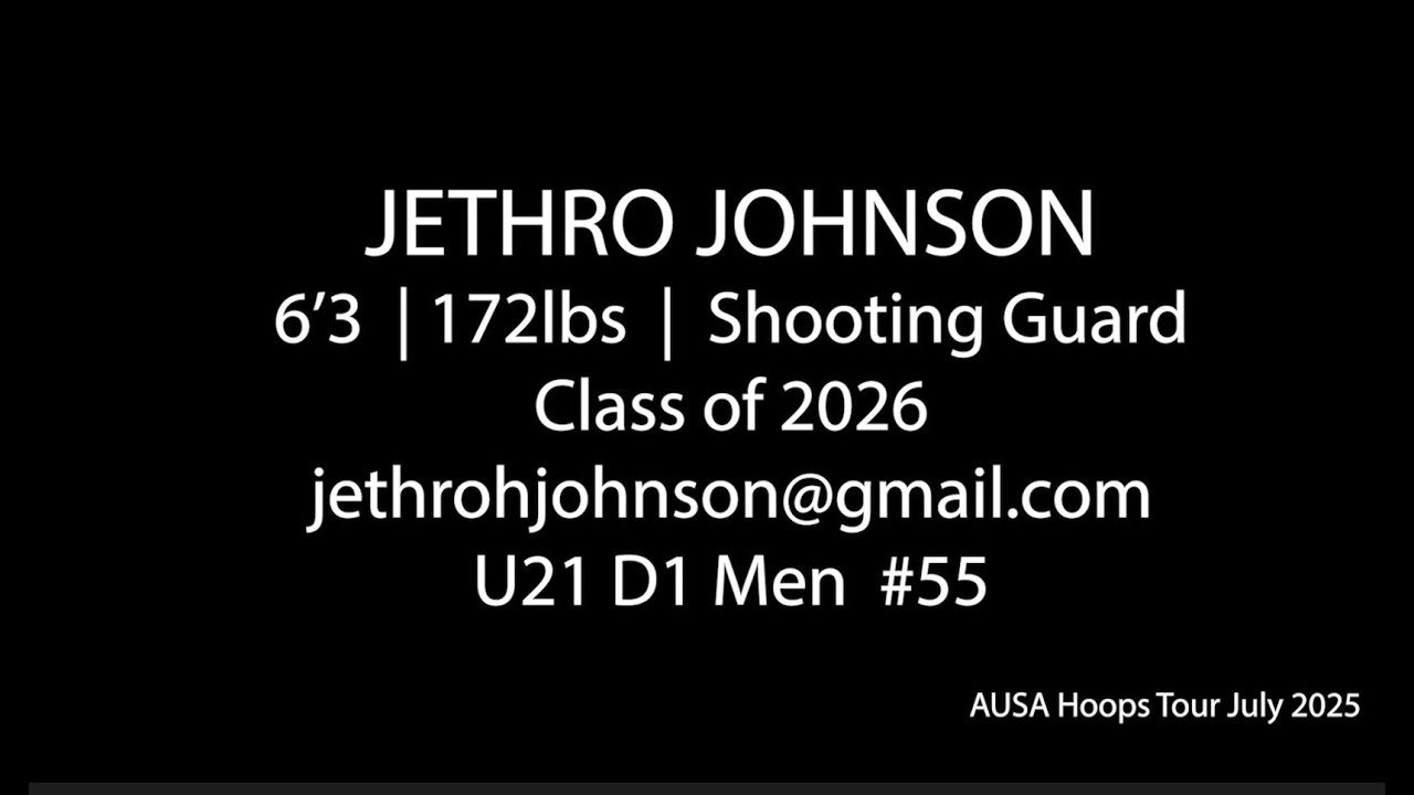 Jethro Johnson #55 | U21 D1 BSA Youth League 2024/25 Season - YouTube