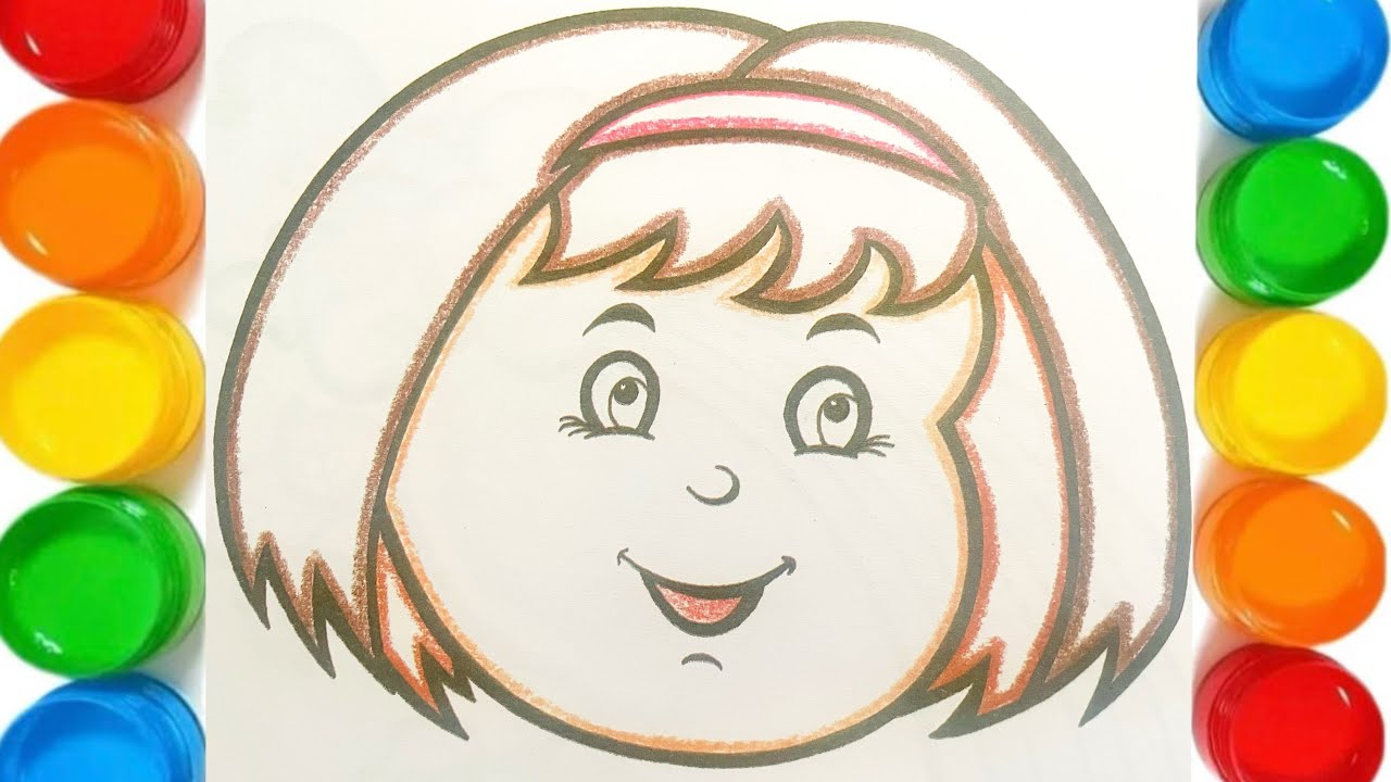 How to Draw a Girl|Easy Drawing for kids|Step by step Drawing a Girl ...