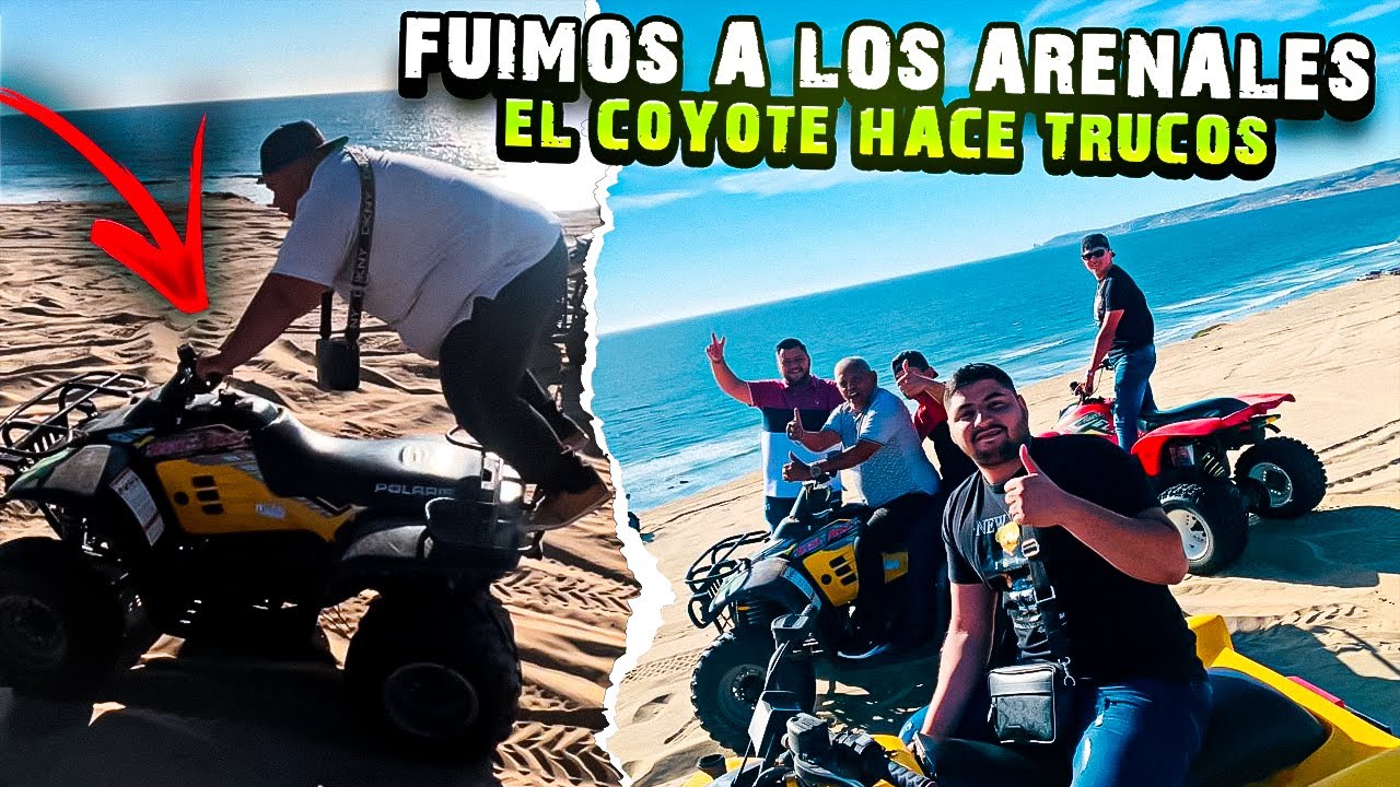 COYOTE HACE TRUCOS EN LA MOTO / arenales de Tijuana (PATRÓN NETO) - YouTube