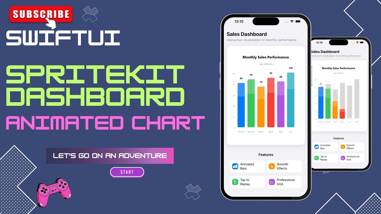 📊 Animated Sales Chart - SwiftUI & SpriteKit Dashboard - YouTube