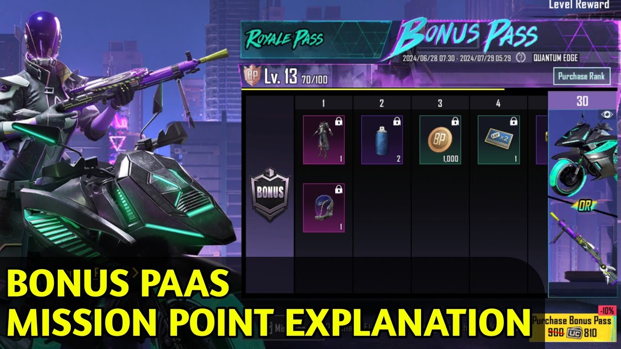 BGMI A7 BONUS PAAS MISSION POINT DETAILED EXPLANATION - YouTube