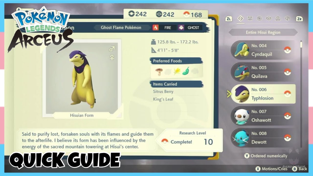 Where To Catch Hisuian Typhlosion *Crimson Mirelands* In Pokemon ...