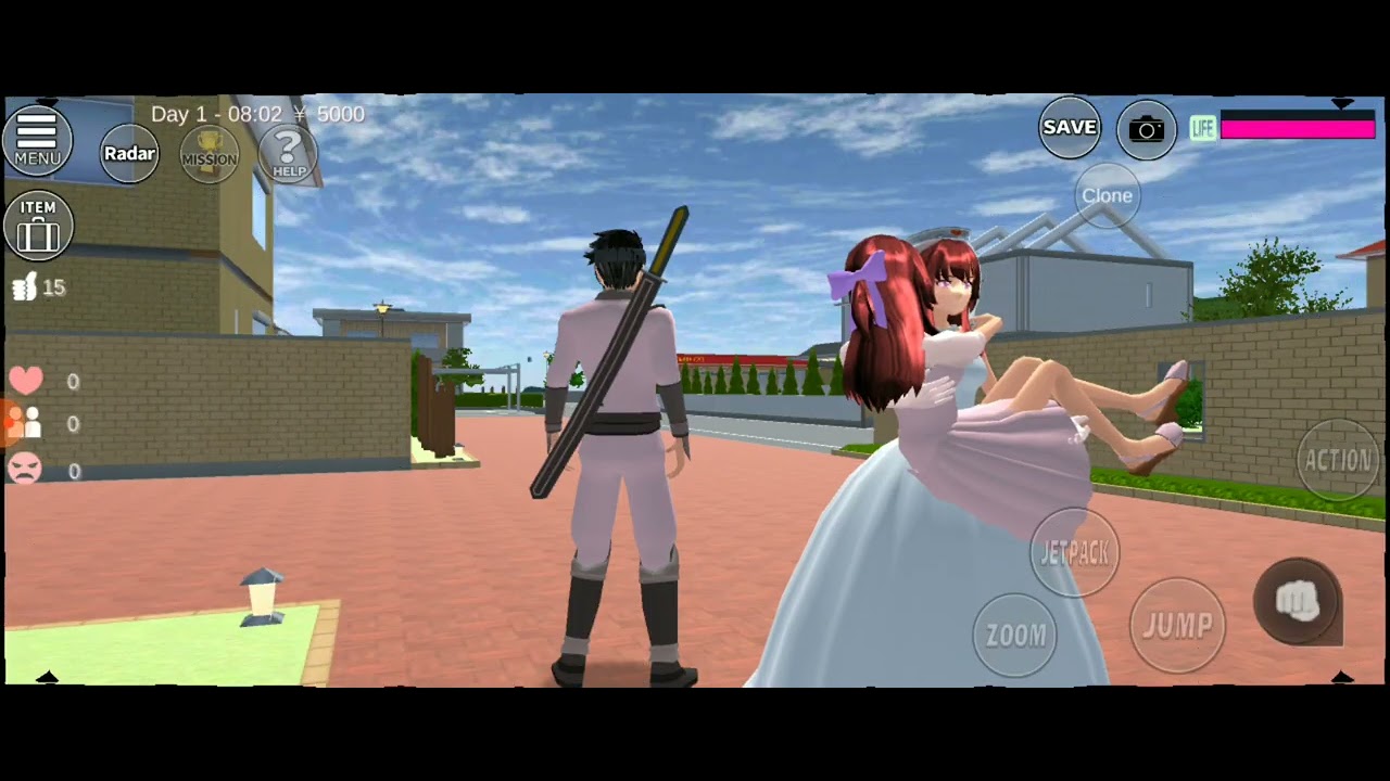 tutorial buat rambut baru di geme sakura 😅😅😅 - YouTube