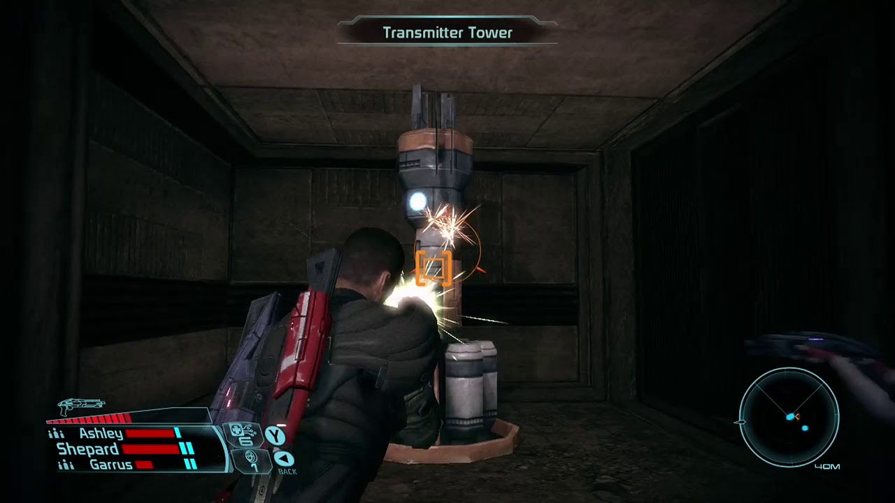 Mass Effect geth destroyer and sniper - YouTube