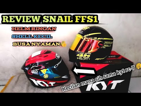 REVIEW HELM SNAIL FFS1 || full review kekurangan dan kelebihan snail ...