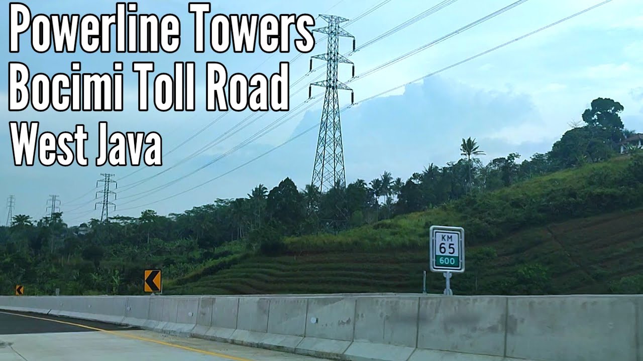 Powerline Towers at Bocimi Toll Road { Ciawi - Cibadak } West Java ...