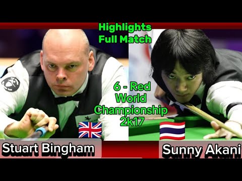 Sunny Akani Vs Stuart Bingham | Six-6 Red World Championship Snooker ...