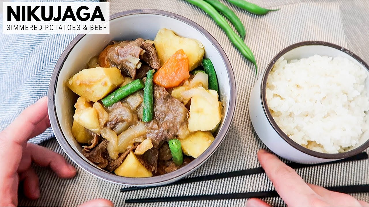 How to: Nikujaga! | Simmered Potatoes & Beef - YouTube