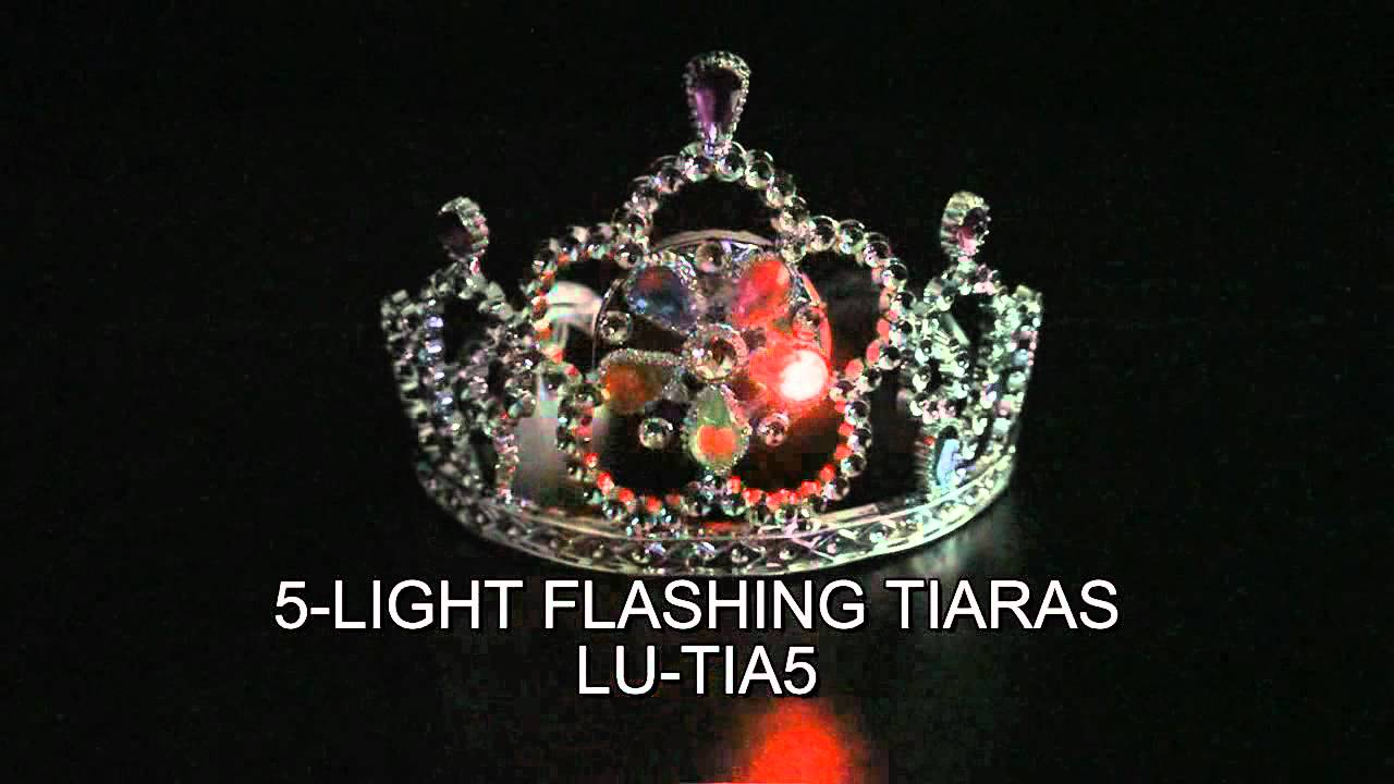 5 Light Flashing Tiaras - YouTube