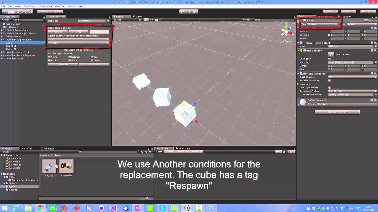 Gameobject Replacement Tutorial Youtube