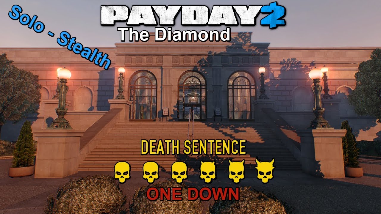 Payday 2 The Diamond Job Solo Stealth DSOD - YouTube