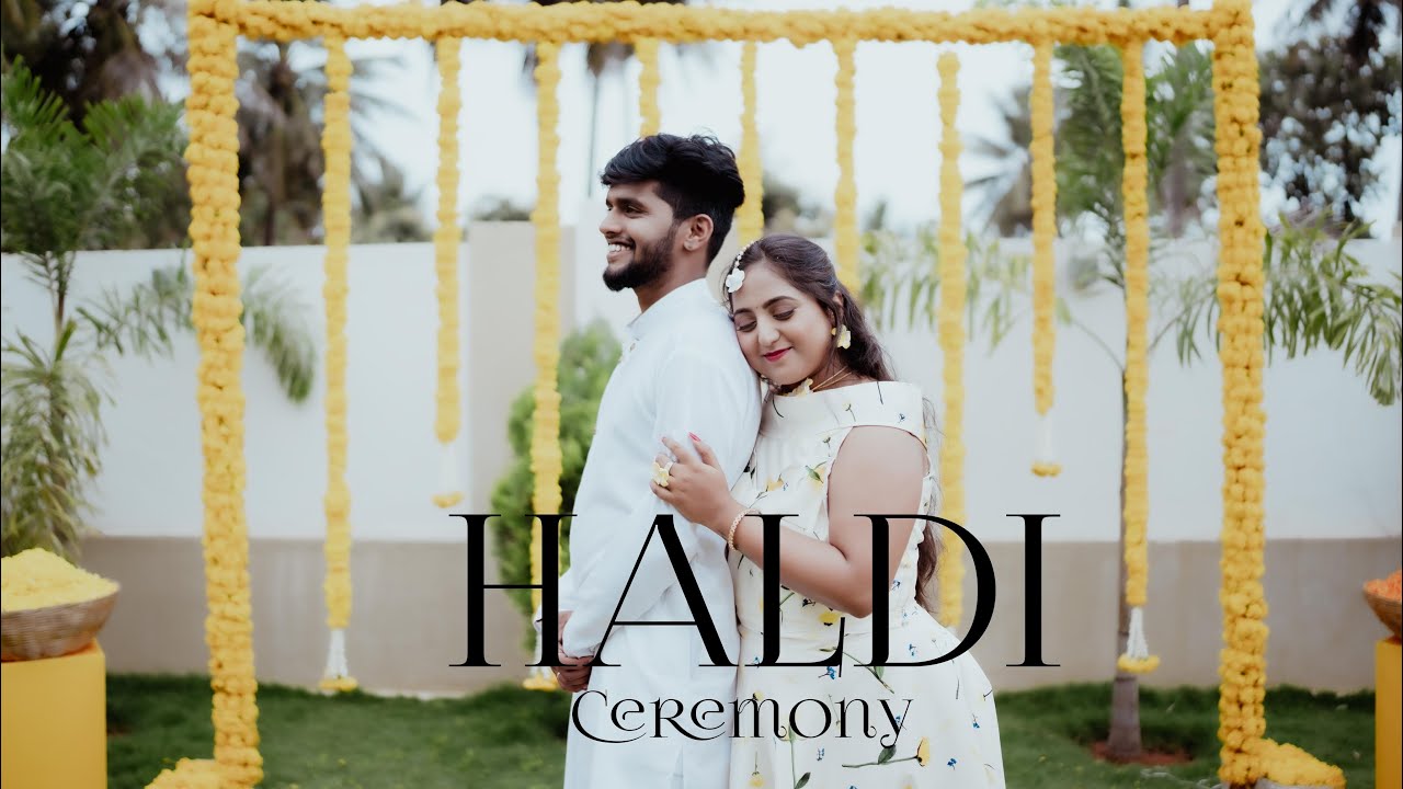 Swachi Haldi Candid Video | Karnataka Couple | Wedding Series - YouTube