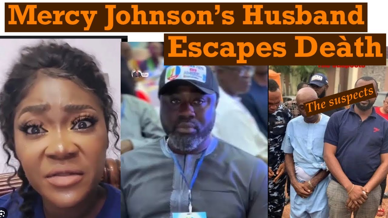 Mercy Johnson’s Husband Narrowly Escapes Dèath! - YouTube