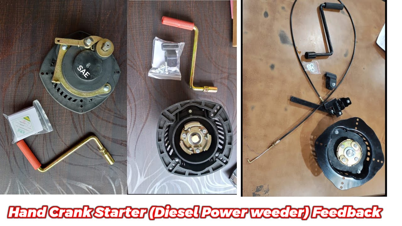 Easy Hand Crank Starter For Diesel Power weeder Customer videos # ...