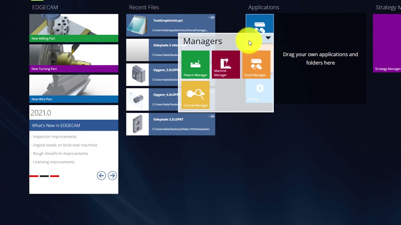 Edgecam toolstore edit 2021 - YouTube