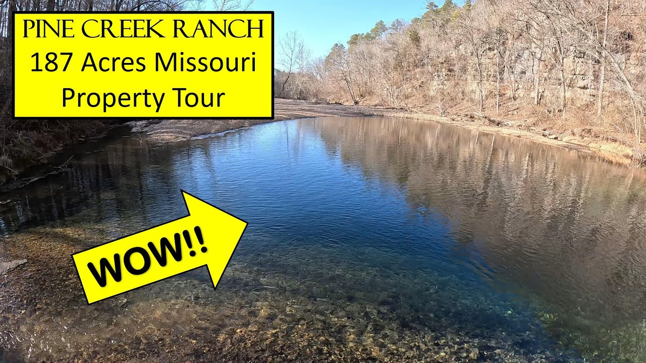Pine Creek Ranch - 187 Acres of Missouri Paradise! PART 2- LAND Tour ...