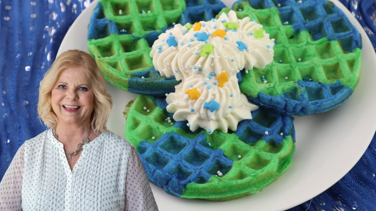 Earth Day Waffles: made with Natural Colors - YouTube