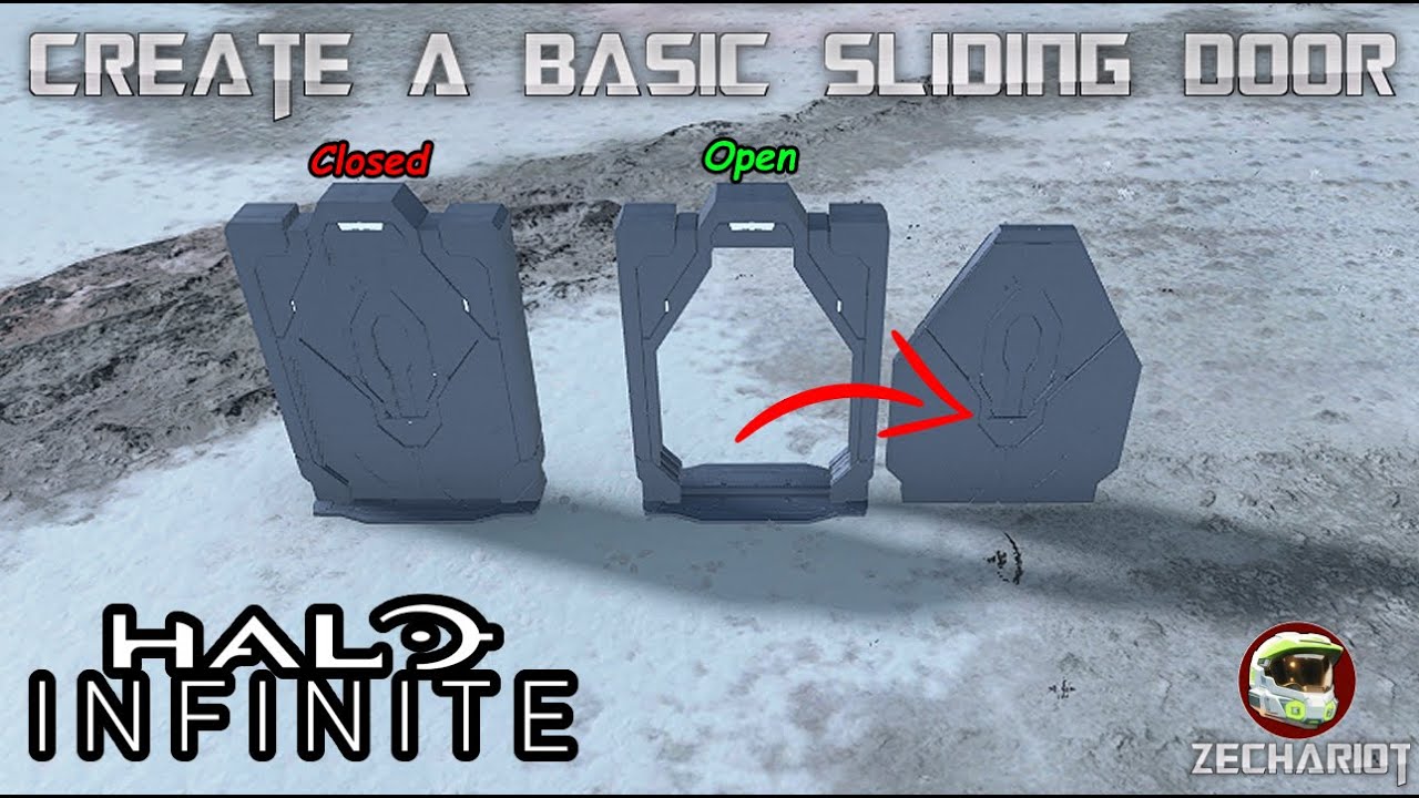 Create A Basic Sliding Door | Halo Infinite Forge Tutorial - YouTube