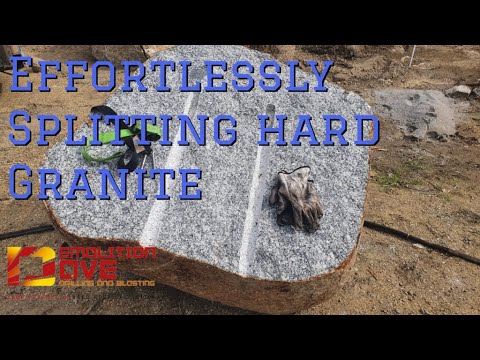 Splitting Granite the easy way - YouTube