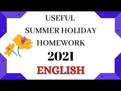 HOLIDAY HOMEWORK CLASS 6 English||Useful summer holiday homework during ...