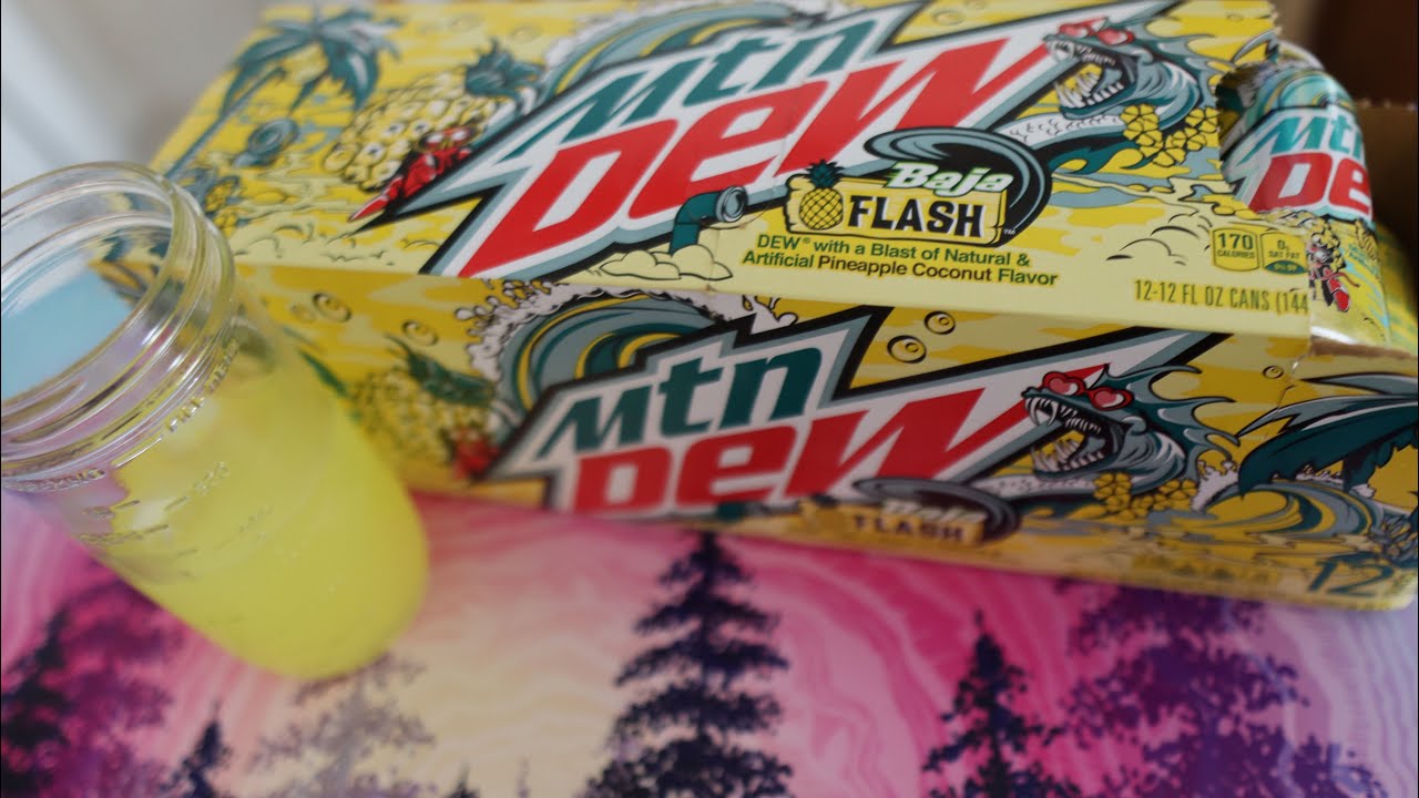 Mountain Dew Baja Flash That New New Mtn Dew summertime flavor - YouTube