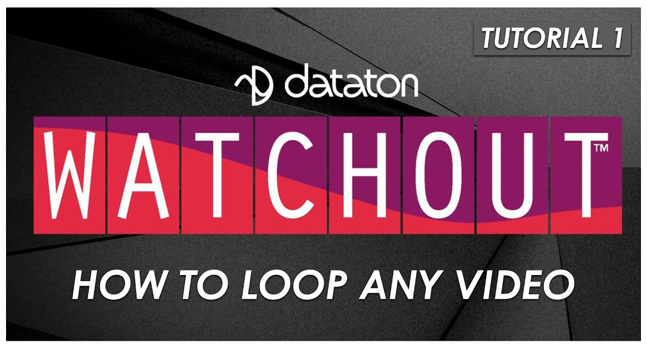 HOW TO LOOP ANY VIDEO IN WATCHOUT | TUTORIAL 1 - YouTube