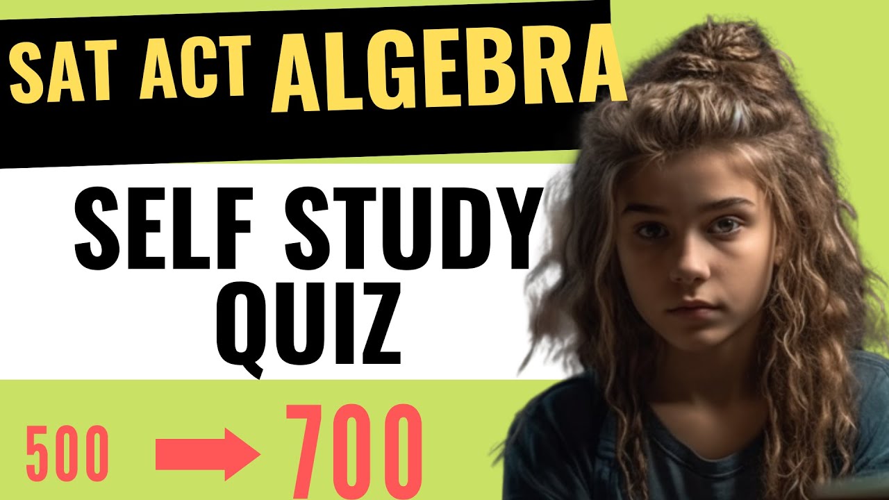 SAT ACT Self-Study Math Quiz - YouTube