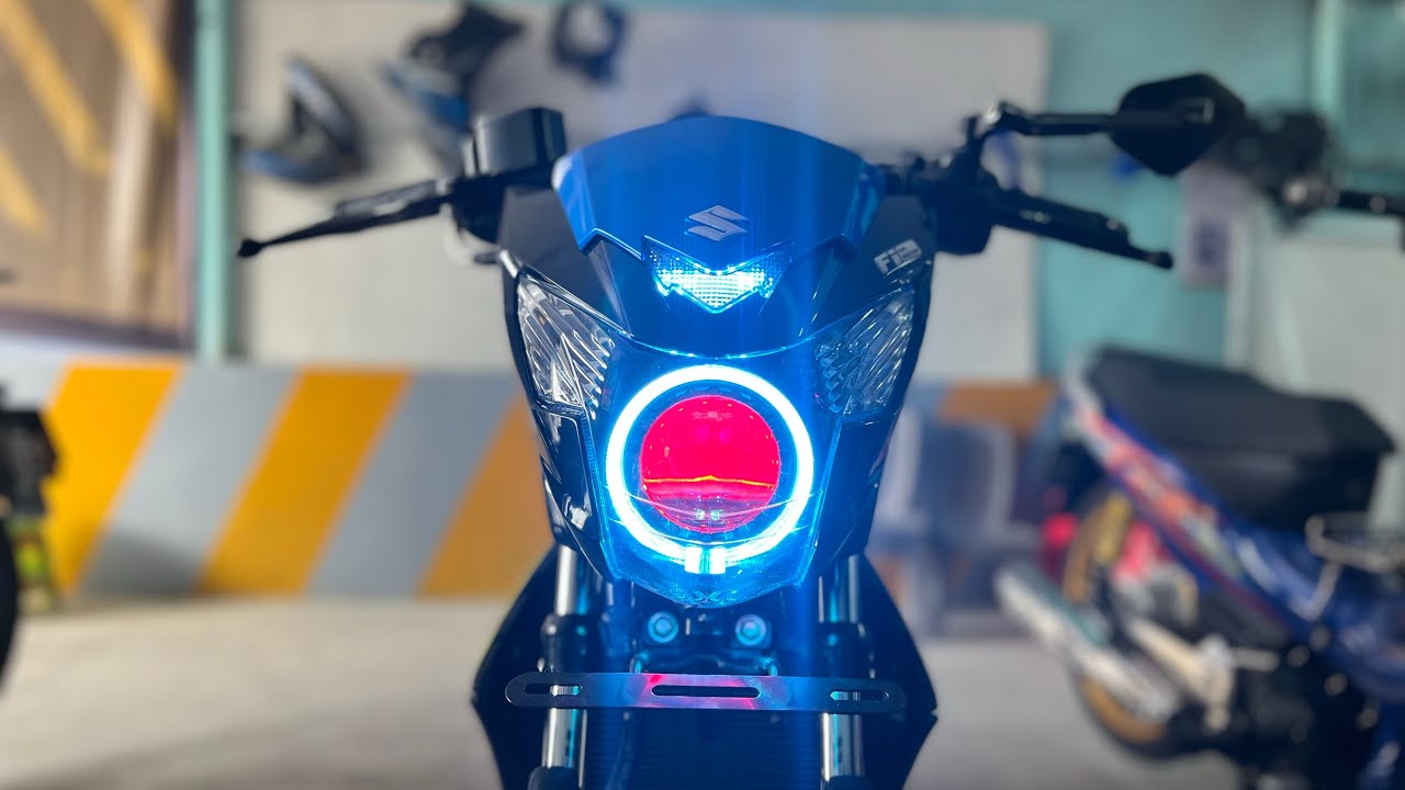 Raider Satria Độ Bi Cầu Led Đẹp Chuẩn Xịn Ở Đâu Tại Cần Thơ - YouTube