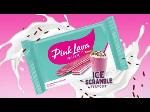Episode 38 Pink Lava Ice Scramble Wafers by Richeese - YouTube
