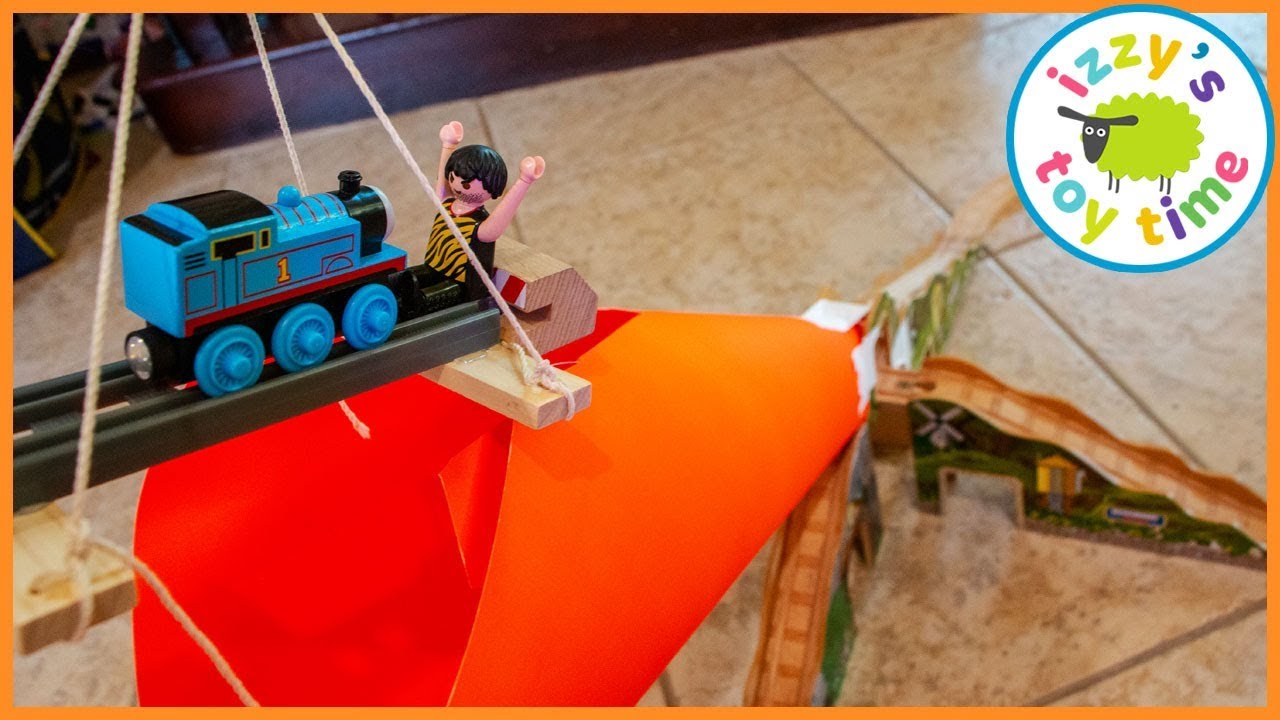 THOMAS FAIL! Toy Train Elevator GROUND BASE! - YouTube