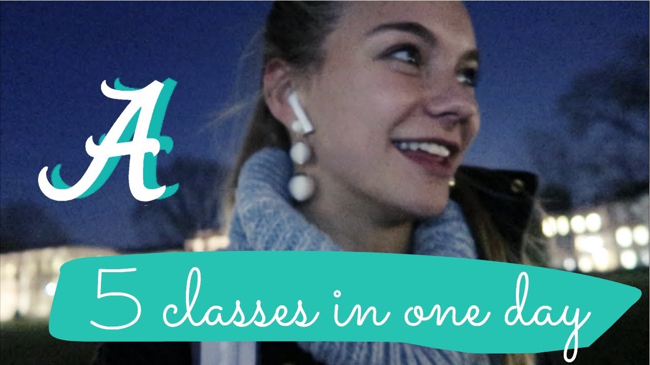 full day of classes - day in my life | university of alabama - YouTube