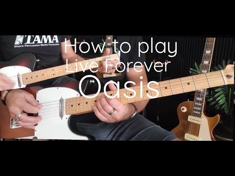 How to play/Live Forever/Oasis/ - YouTube