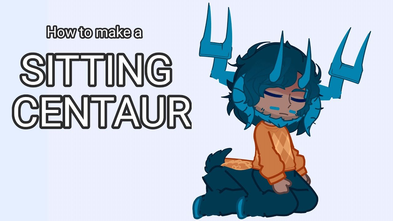 SITTING CENTAUR TUTORIAL (How to make a centaur sitting in Gacha Club ...