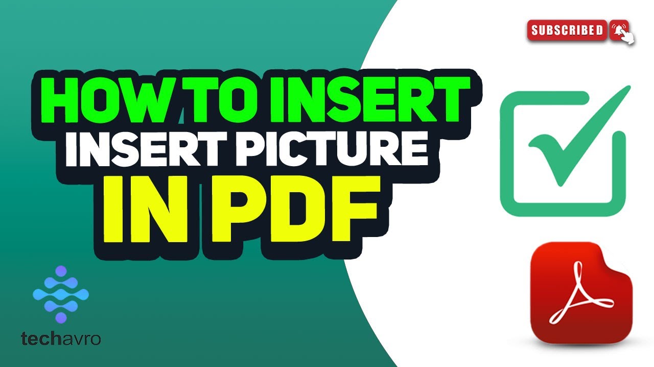 How to insert picture in pdf 2025 - YouTube