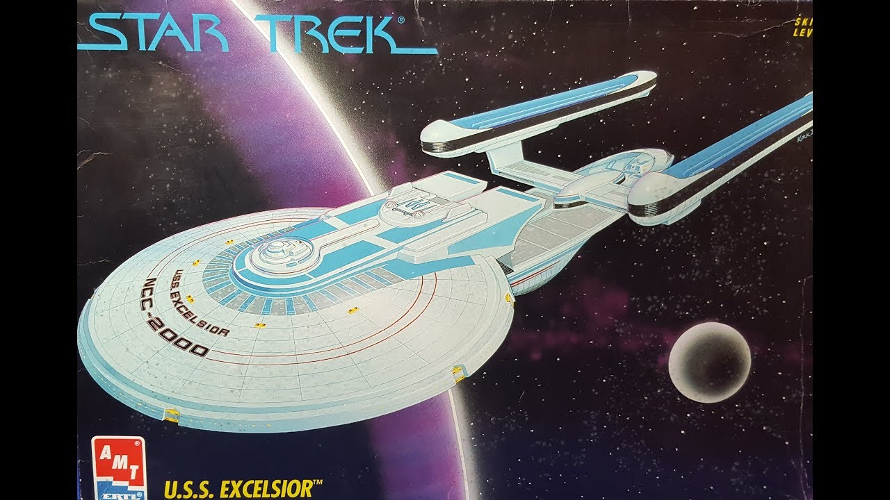 USS Excelsior et USS Enterprise-B 1/1000 AMT/ERTL (Star Trek) - YouTube