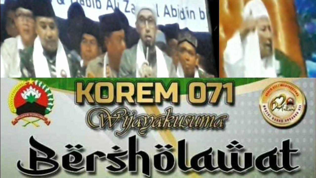 KOREM 071 WIJAYAKUSUMA BERSHOLAWAT - YouTube