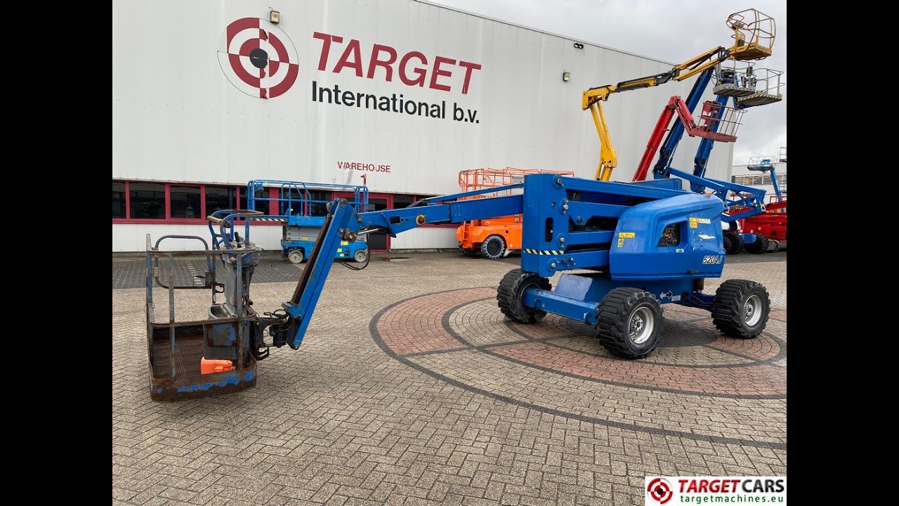 781829 JLG 520AJ ARTICULATED 4x4 BOOM DIESEL WORK LIFT W/JIB 1800CM ...