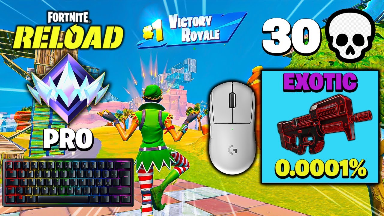Fortnite Reload | High Kill Solo UNREAL Ranked Win Gameplay (Keyboard ...