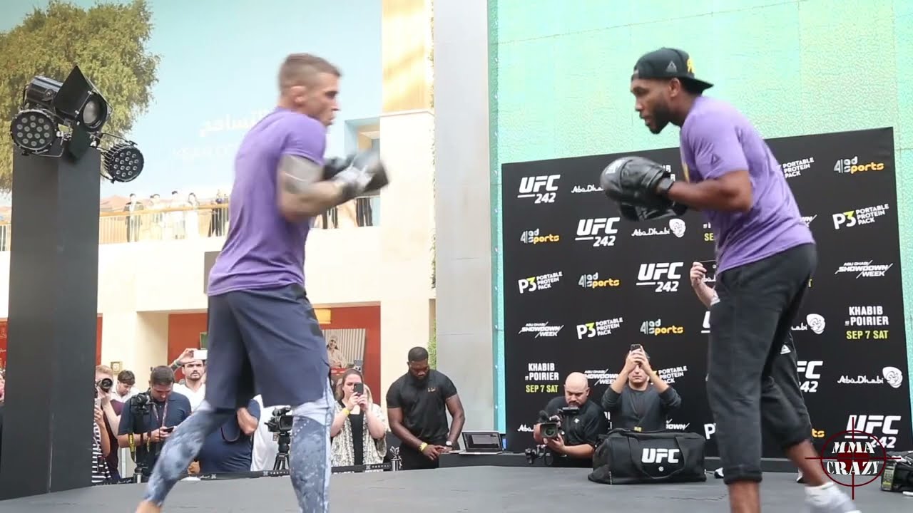 UFC 242: Dustin Poirier Open Workout Highlights - YouTube