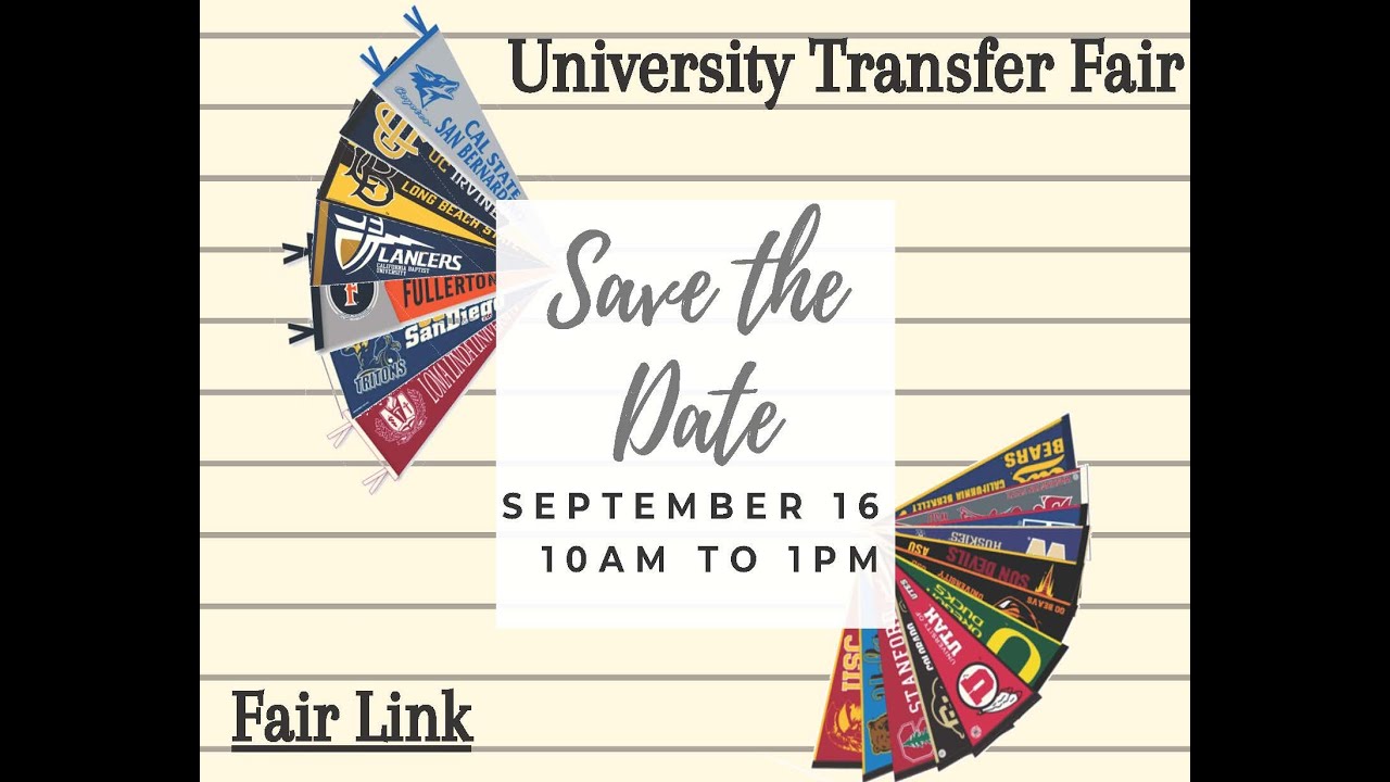 CHC University Transfer Fair (September 16, 2020) - YouTube