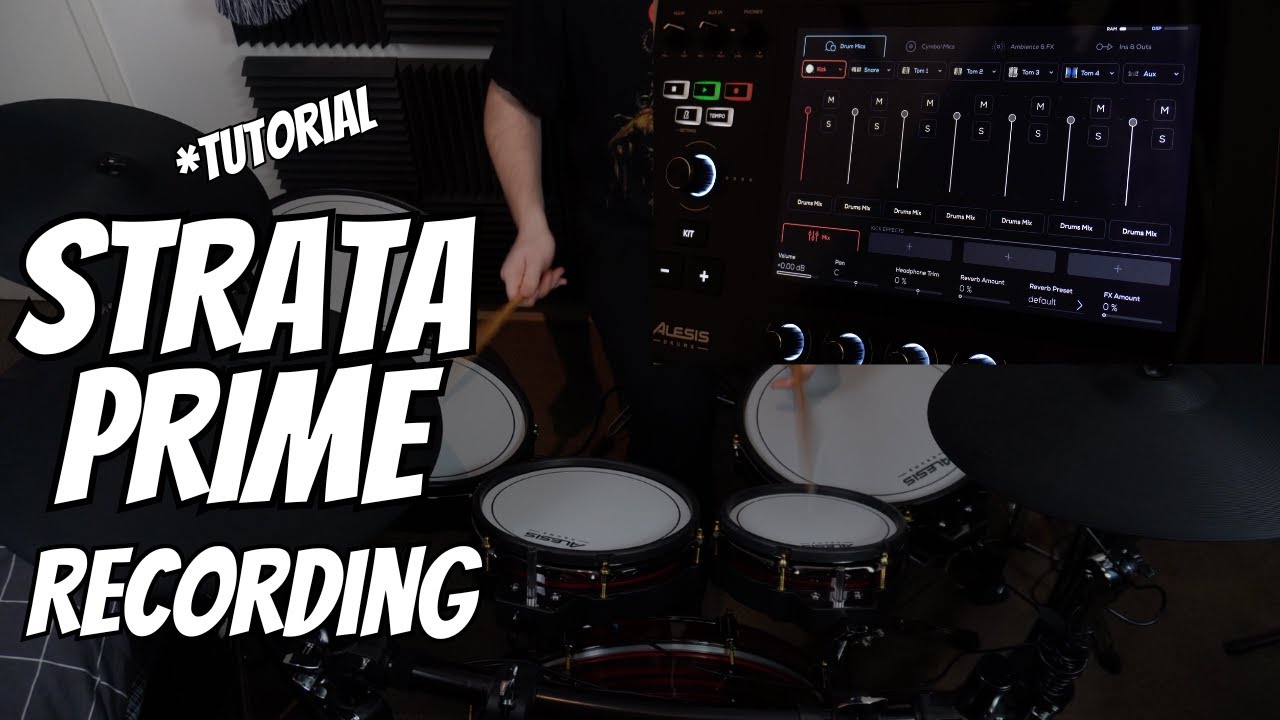 How to RECORD with the ALESIS STRATA PRIME | Tutorial - YouTube
