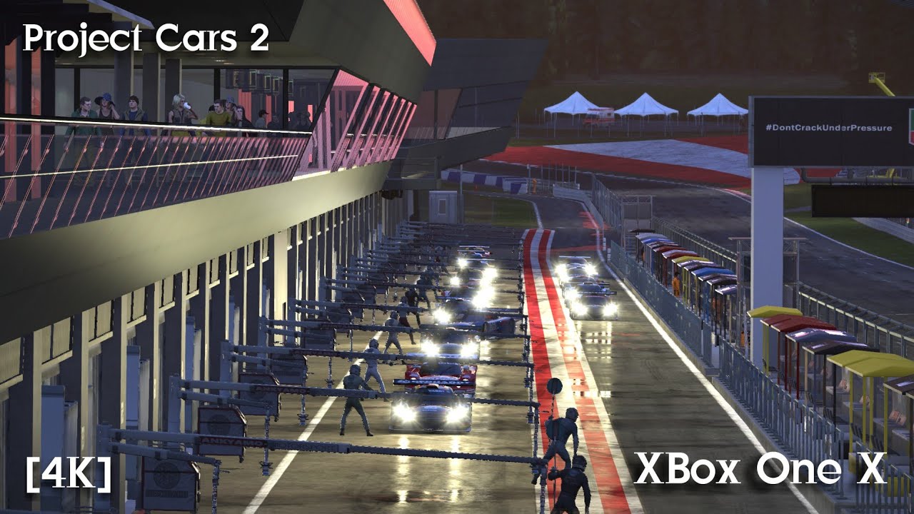 [4K] Project Cars 2 XBox One X Enhanced Gameplay - Red Bull GP - Night ...